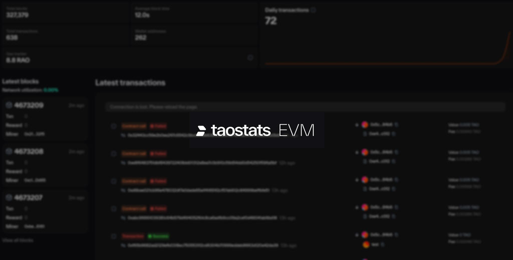 block 8273591 · Taostats EVM